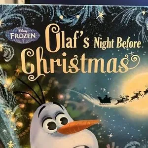 Disney | Toys | Disney Olafs Night Before Christmas Book With Cd | Poshmark